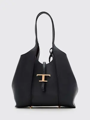 TOD'S Leather Shoulder Bag - Black