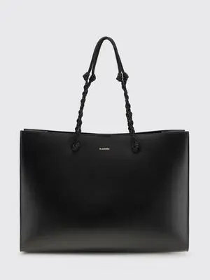 JIL SANDER Tangle Leather Bag - Black