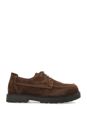 BIRKENSTOCK Highwood Moc Lace Low Suede Shoes - Brown