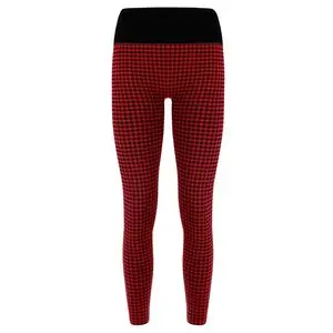 HEART AND SOUL Red / Black Bright Red & Black Check High-waisted Activewear Leggings - Red/black