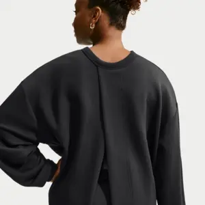Nike Studio Fleece Sport Dri-fit Crew-neck Sweatshirt - Black