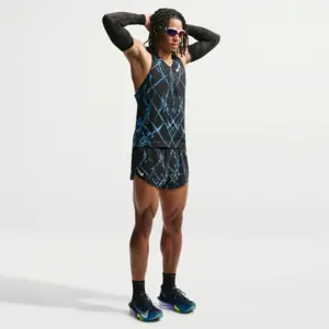 Nike Aeroswift Dri-fit Adv Printed Running Shorts - Black