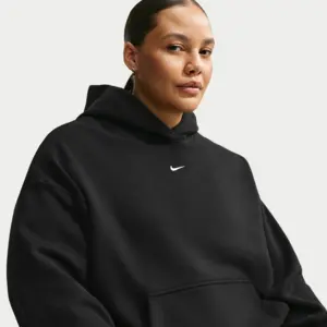 Nike Studio Fleece Medium Weight Oversized Pullover Hoodie - Black