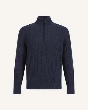 Loro Piana Treccia Baby Cashmere Sweater - Blue