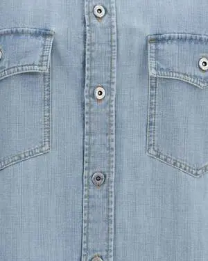 Bottega Veneta Sky Bleached Oversize Denim Shirt