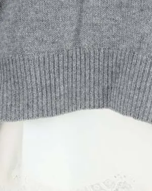 Ermanno Scervino Knit Dress With Lace Slip