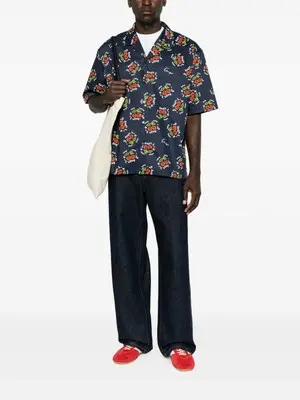 Kenzo Short-sleeved Shirt With Cherry Print