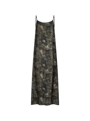 UMA WANG Anaya Printed Midi Dress - Green
