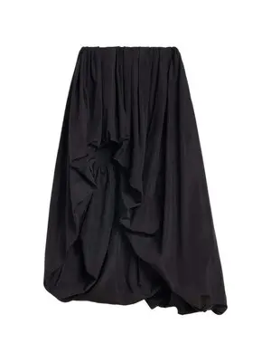 JIL SANDER Lightweight Taffeta Skirt - Black
