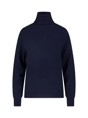 MA'RY'YA Cashmere And Virgin Wool Sweater - Blue