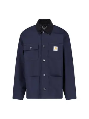 Carhartt Work In Progress Og Michigan" Button Jacket - Blue