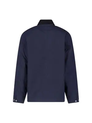 Carhartt Work In Progress Og Michigan" Button Jacket - Blue