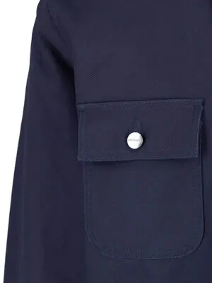 Carhartt Work In Progress Og Michigan" Button Jacket - Blue