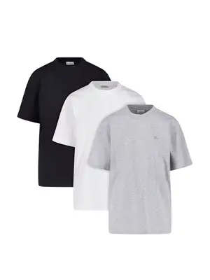 Burberry Set Of 3 Cotton T-shirts
