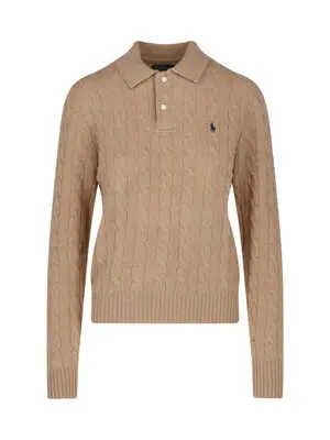 Polo Ralph Lauren Wool And Cashmere Polo - Beige