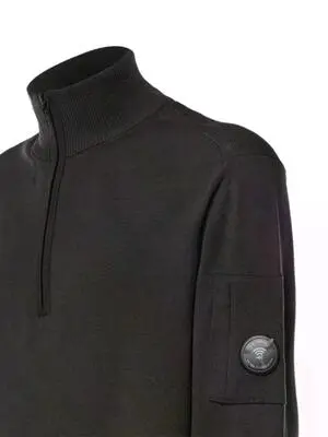 C.P. COMPANY Lens Detail Quarter-zip Sweater