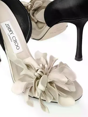 JIMMY CHOO Coko Flower-embellished Ankle-strap Sandals