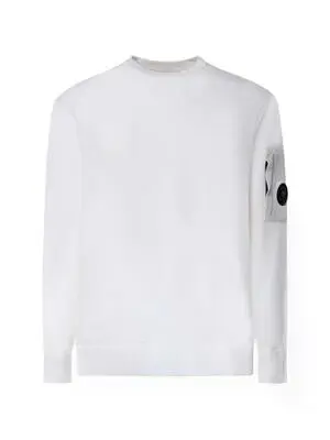 C.P. COMPANY Lens Detail Pocket Sweater - White