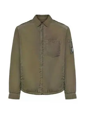 C.P. COMPANY Chrome-r Lens Padded Button Overshirt - Green