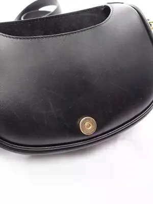 Dior 2000s Small Bobby Leather Shoulder Bag - Black