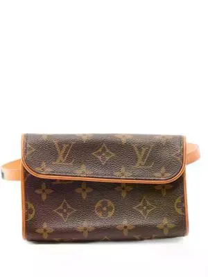 LOUIS VUITTON 2003 Pochette Florentine Monogram Belt Bag - Brown