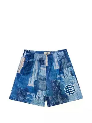 ERIC EMANUEL Boro Patchwork Shorts - Blue