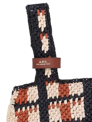 A.p.c. Woven Raffia Handbag