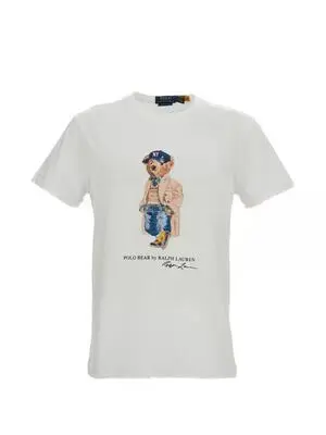 Polo Ralph Lauren T-shirt Polo Bear Custom Slim Fit - White