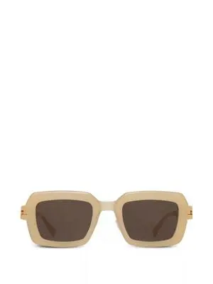 Mykita Una Rectangle Frame Sunglasses - Neutrals