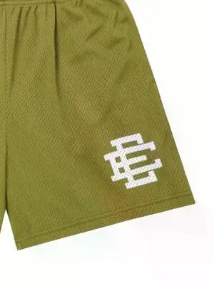 ERIC EMANUEL Logo-print Mesh Shorts - Green