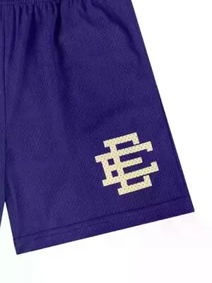 ERIC EMANUEL Logo-print Mesh Shorts - Purple