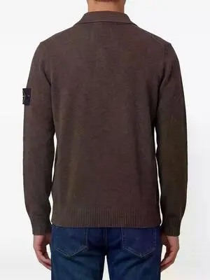 Stone Island Rws Geelong Wool Long Sleeve Polo