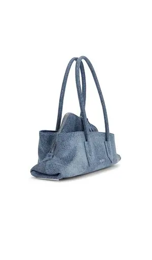 Attico La Passeggiata Small Top Handle Bag - Denim Washed