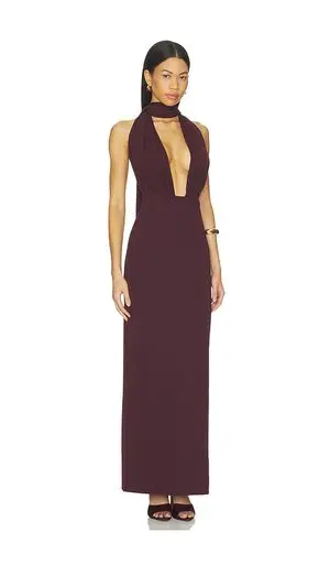 Misha Collection Capezza Silk Dress - Currant