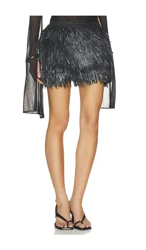 Cult Gaia Darryl Fringe Mini Skirt