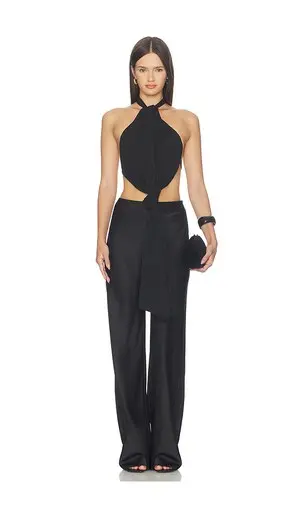 ALL THE WAYS Charlotte Halter Top - Black