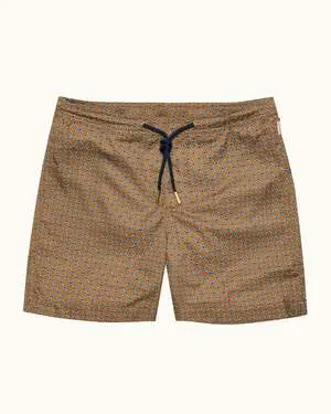 Orlebar Brown Printed Drawcord Swim Shorts - Bronze