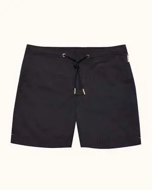 Orlebar Brown Textured Drawcord Swim Shorts In Night Iris - Blue