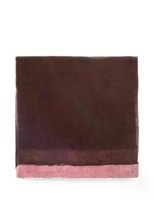 MIRROR IN THE SKY Raw-edge Scarf - Brown