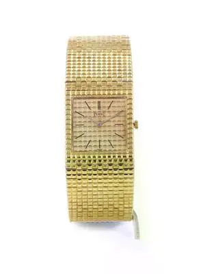 PIAGET 1965 Clous De Paris Square 23mm Watch - Gold