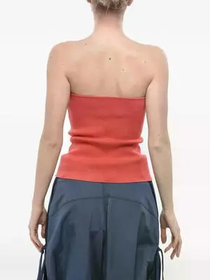 SUPER BLOND Ribbed-knit Tube Top