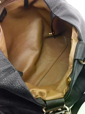 BVLGARI 2010s Leoni Pebbled Tote Bag