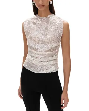 Rachel Gilbert Embellished Sleeveless Top