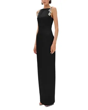 Rachel Gilbert Embellished Column Gown