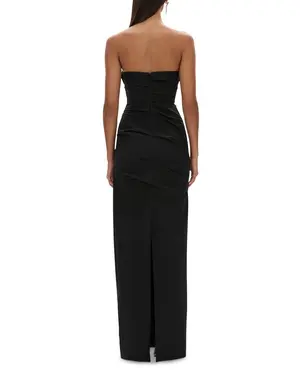 Rachel Gilbert Salma Asymmetric Strapless Gown