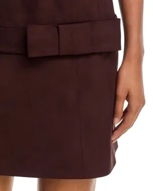 MILLY Faux Suede Mini Dress