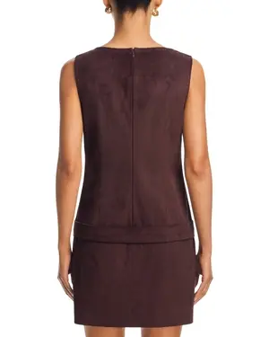 MILLY Faux Suede Mini Dress