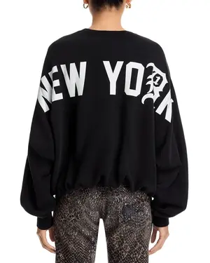 R13 New York 13 Balloon Crewneck Sweatshirt