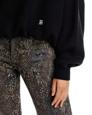 R13 New York 13 Balloon Crewneck Sweatshirt