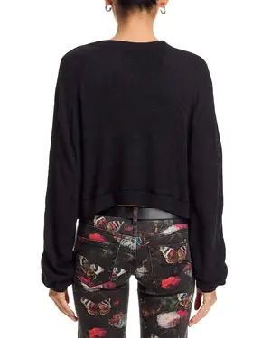 R13 Merino Wool Cropped Cardigan